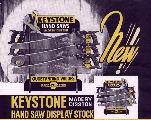 Online Reference of Disston Saws -- Keystone Brand Saws